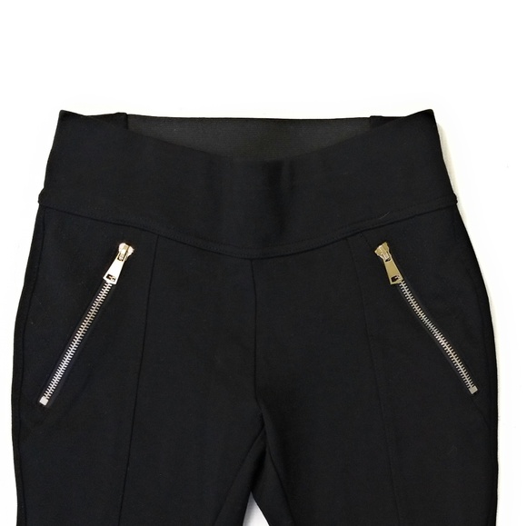 Miss Posh | Pants & Jumpsuits | Miss Posh Black Moto Leggings Zipper ...